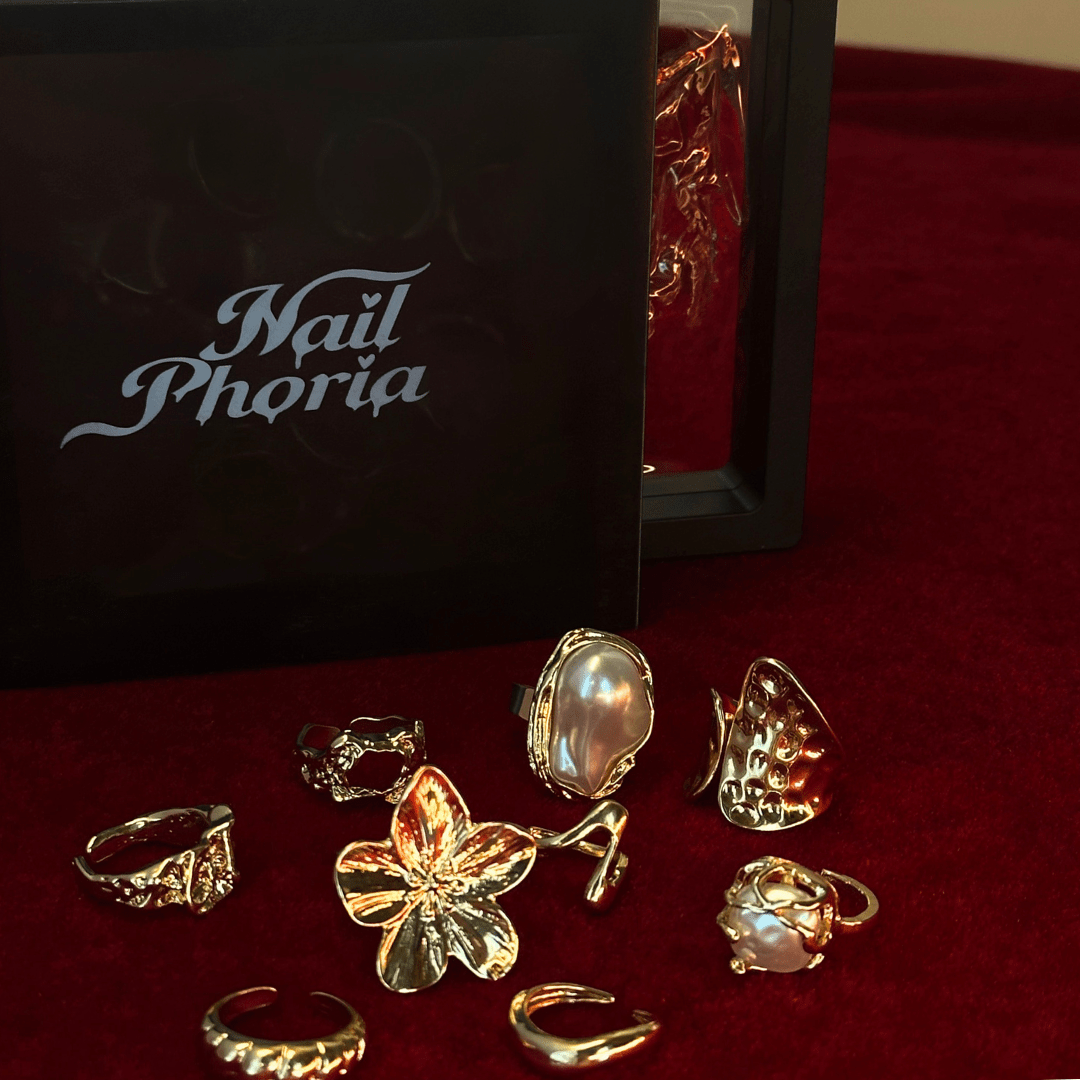 Eternal Bloom Ring Set - Set of 9 rings – NailPhoria